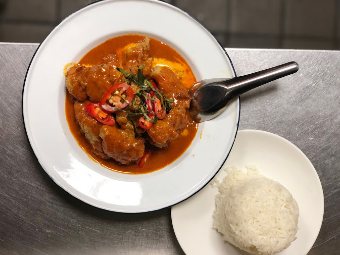Laab Pla (ลาบปลาทอด) - Si Lom Thai Bistro